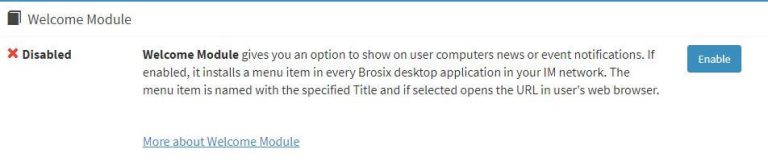 Welcome plugin enterprise feature - Brosix Help Library